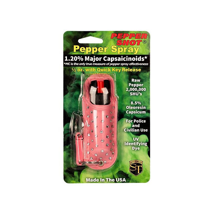 Pink Rhinestone Pepper Spray – Self Shield USA, LLC